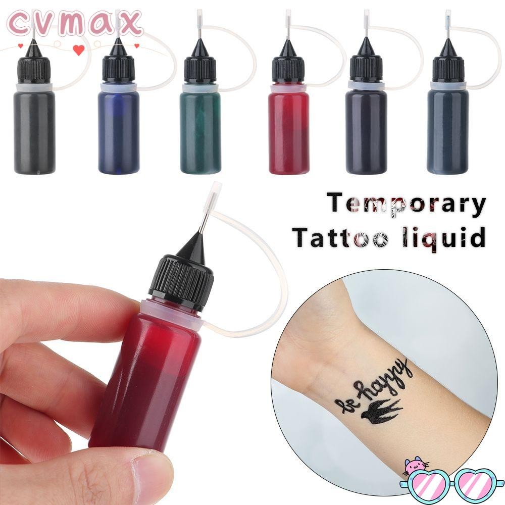 Cvmax DIY ชั่วคราว สักคิ้ว อายไลเนอร์ ร่างกาย สีหมึก อินเดีย เฮนน่า ความงาม ซัพพลาย ไม่เจ็บ ...