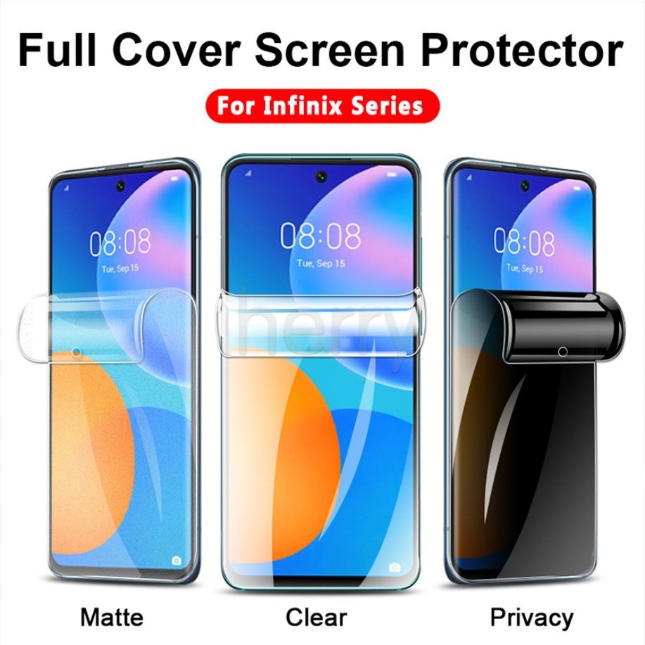 ฟิล์มไฮโดรเจลเนื้อด้านป้องกันหน้าจอสำหรับ Infinix Zero 30 X Neo Note 12 G96 Hot 40 40i 30i 11s ...