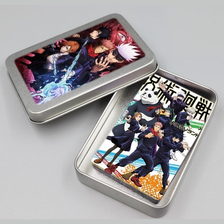อะนิเมะ สินค้า สะกดกลับไปการต่อสู้ Knotweed Yuren Fu Hei Hui 30 แผ่นกล่องเหล็กคอลเลกชันการ์ด ...