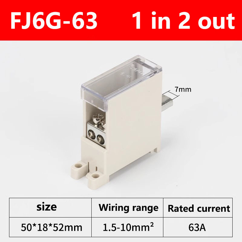 Breaker JUNCTION BOX 1 in Multi-OUT FJ6G-63 Air SWITCH Terminal BLOCK ...