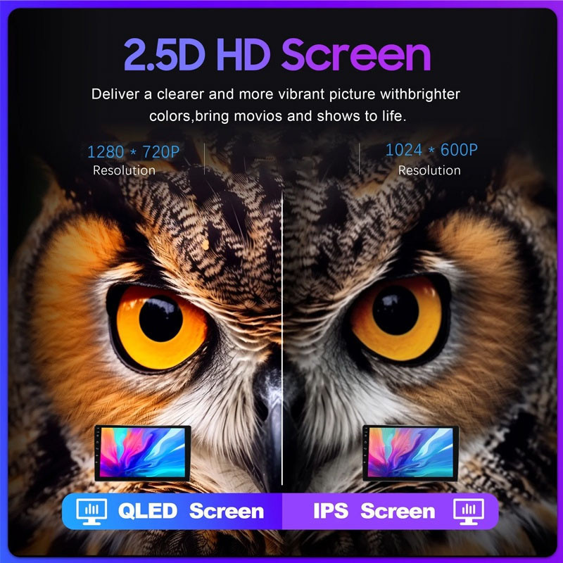 (8GB + 128gb) AI Voice 8Core 9 "/10" QLED 1280*720P หน้าจอ Android Car ...