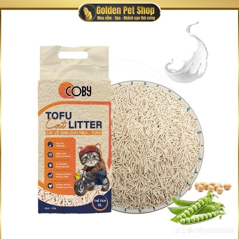 ทรายแมวถั่วเหลือง Coby - ทรายแมวไร้ฝุ่น ถุง 6 ลิตร | Shopee Thailand