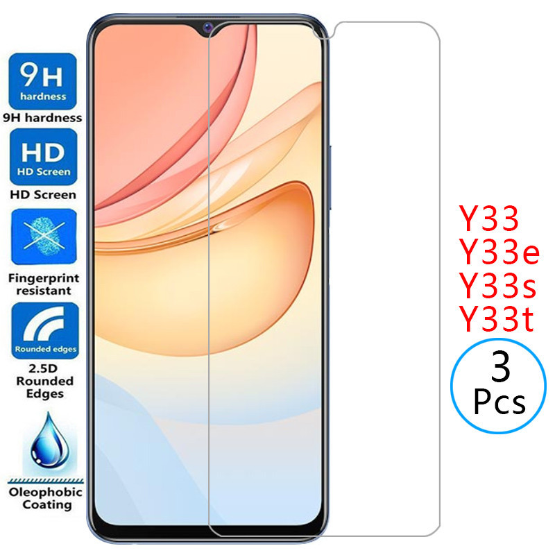 กระจกนิรภัยป้องกันสําหรับ vivo y33 y33e y33t y33s 5g ป้องกันหน้าจอบน vivo y33t y 33 es 33e 33t ...