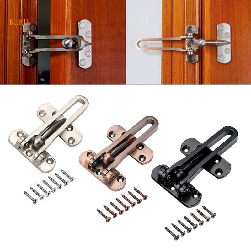 【KUKU * 】 Swing Bar Door Guard Lock Security Door Clasp Home Safety ...