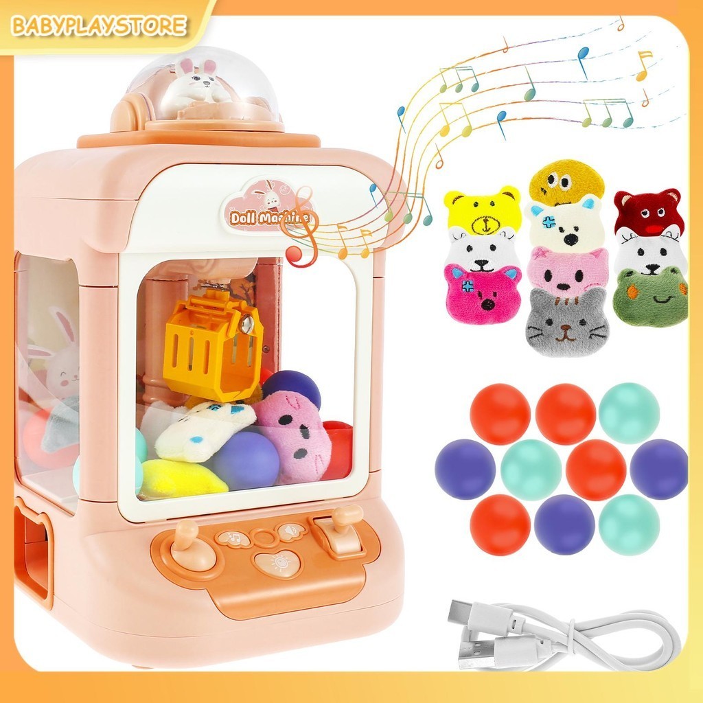 Mini Claw Machine สําหรับเด็ก Claw เกมเครื่องพร้อมไฟปรับเสียงและเพลง ...
