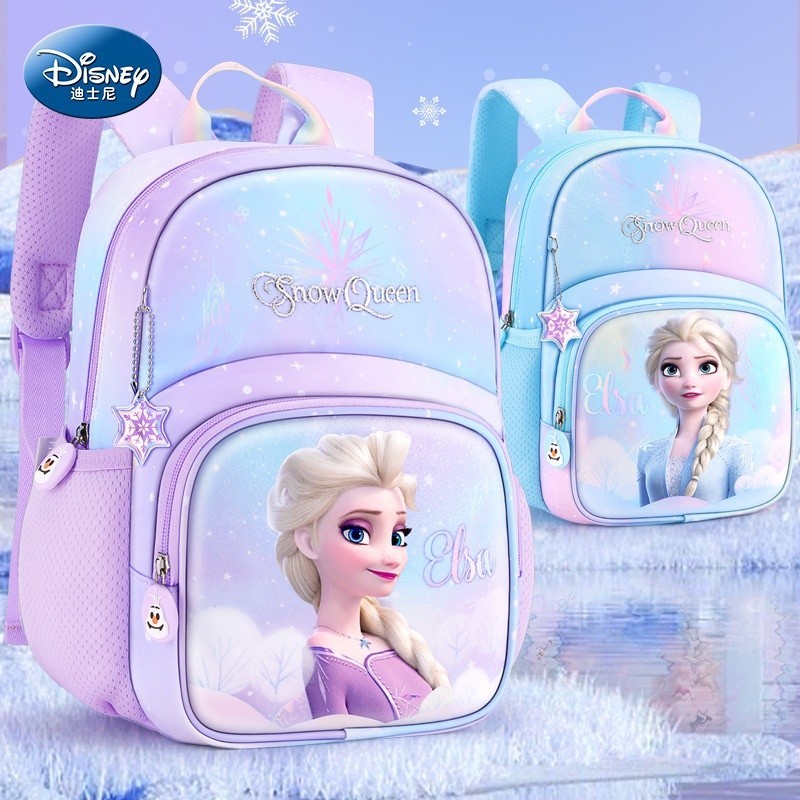 [การอนุญาตของแท้] Disney โรงเรียนอนุบาลกระเป๋านักเรียนหญิง Elsa ...