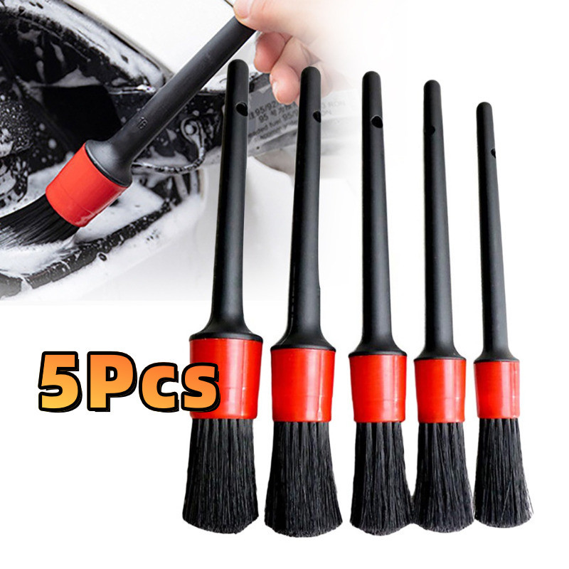 Car Auto Detailing Brush Set Auto Detailing Brushes Cleaner Car Detailing Brush for Detail Clean ...