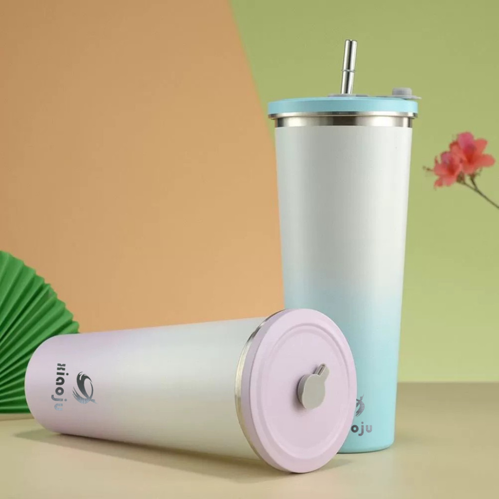 (พร้อมส่ง)แก้วเก็บความเย็น Xiaoju แก้วกาแฟ สแตนเลส 304 เก็บร้อนเก็บเย็นได้ มี 4 สี 2 ขนาด 520ml ...