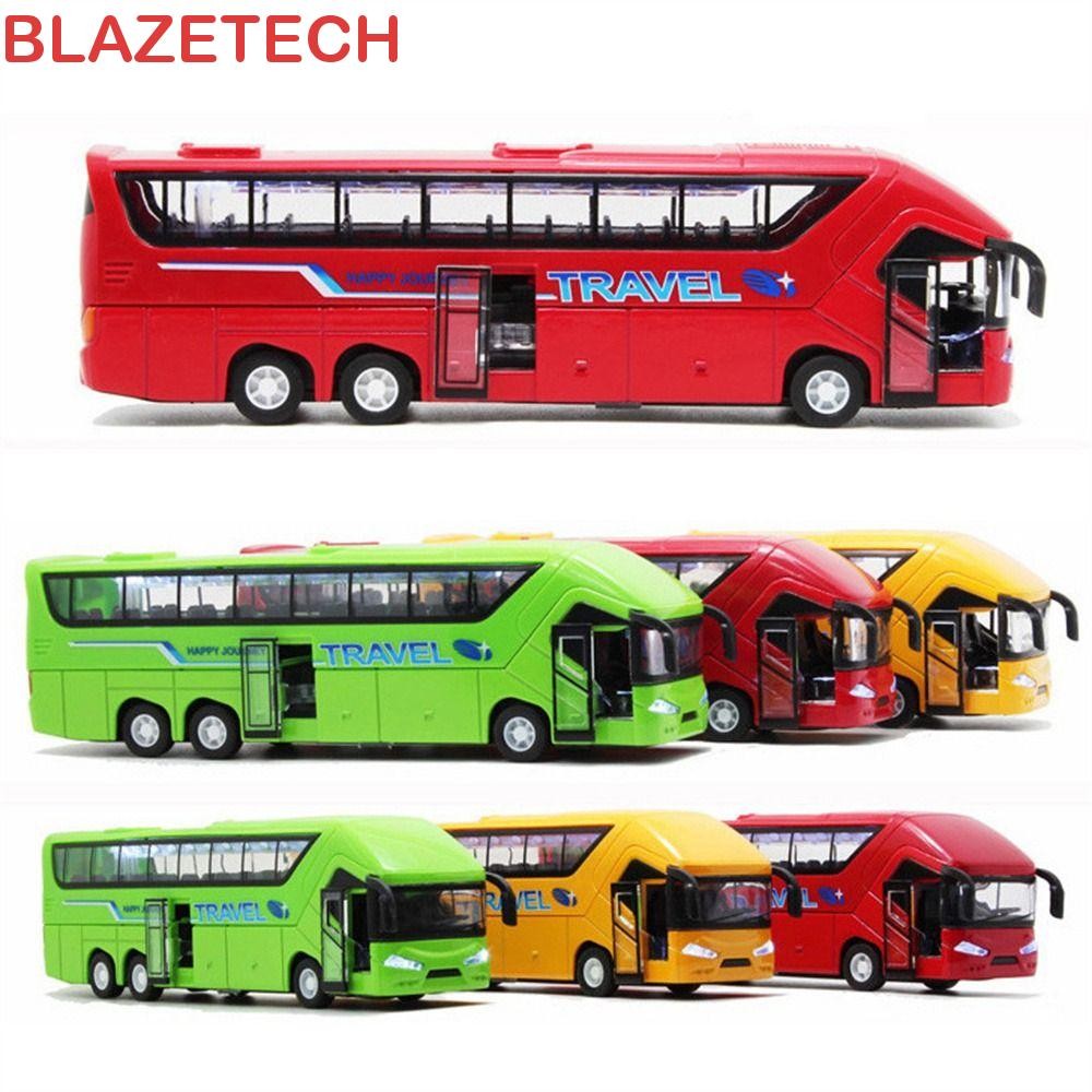 Blazetech รถบัสโมเดลรถของเล่นยานพาหนะประตูเปิดของเล่นเพื่อการศึกษารถรถ ...