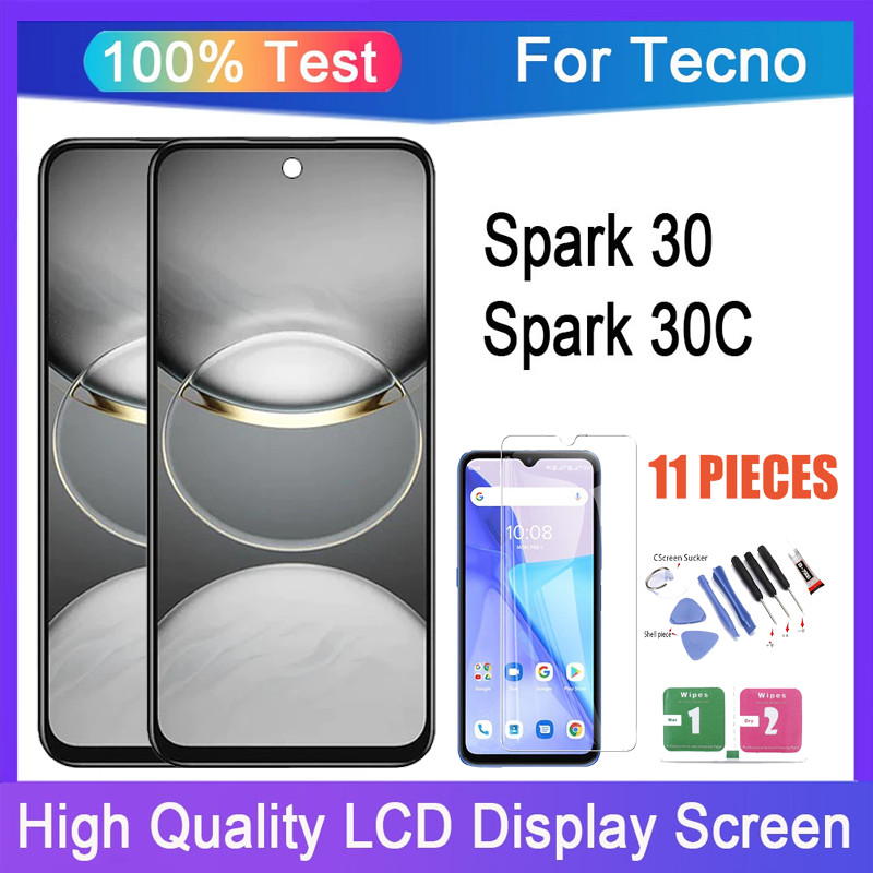 จอแสดงผลเดิม Tecno Spark 30C KL5 Spark 30 4G 5G เปลี่ยนหน้าจอสัมผัส LCD ...