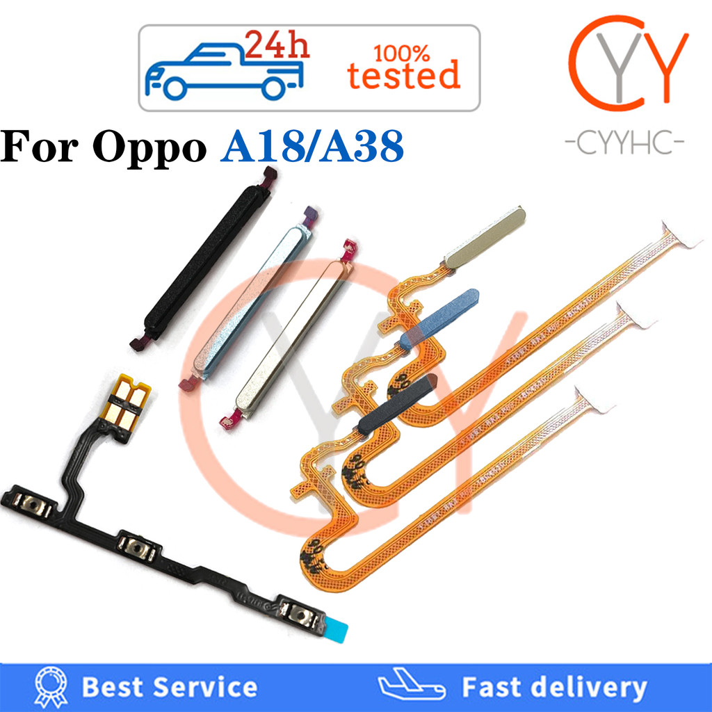 สําหรับ OPPO A18 A38 CPH2591 CPH2579 กลับปุ่มเครื่องสแกนลายนิ้วมือ ...