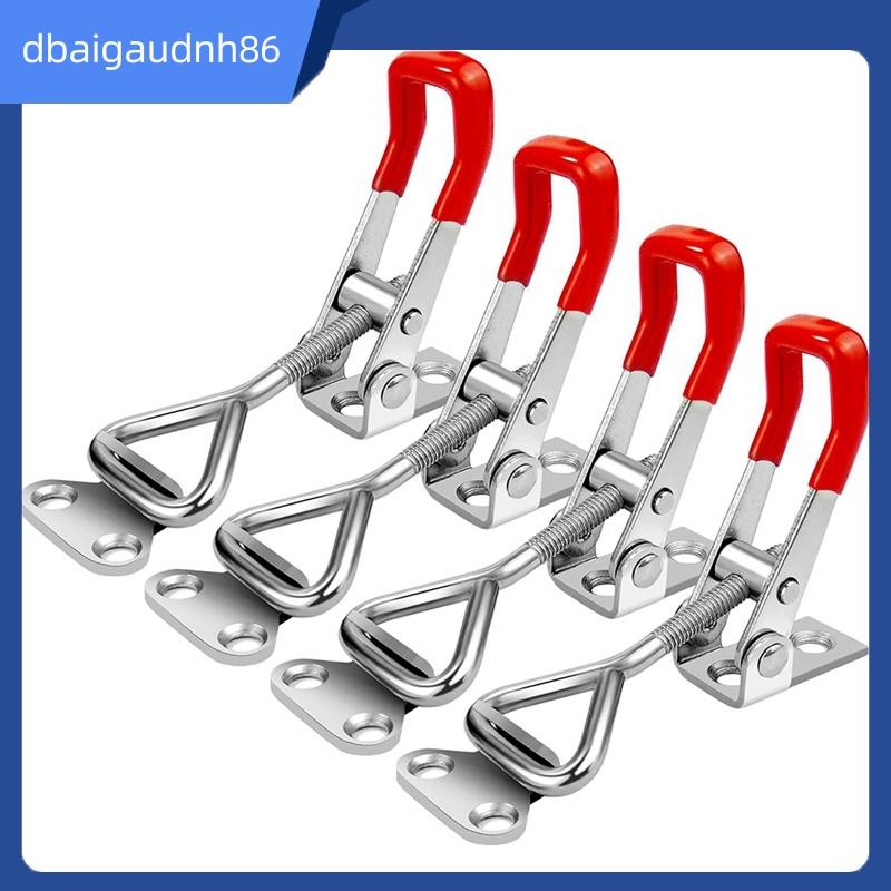 READY Stock4 Pack Toggle Latch Clamp 4001 ปรับ 304 สแตนเลสสลับ Hasp ...