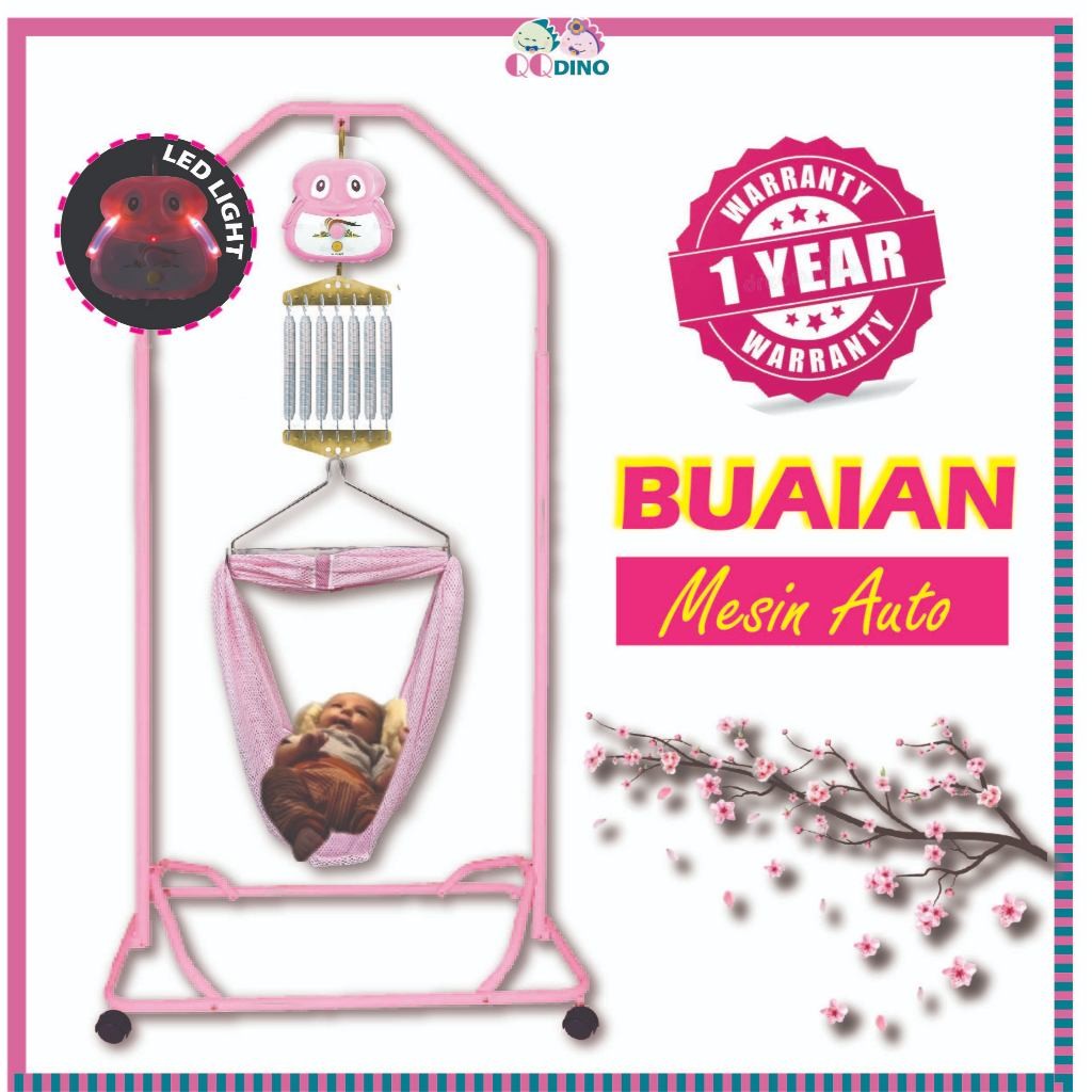 Sakura EDITION Spring Cot Rangka Buian Baby Cradle Electronic Mesin ...