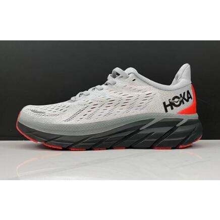 Hoka ONE clifton 8การดูดซึม shock กลางแจ้งรองเท้ากีฬาสีเทาสีดำสีแดง ...
