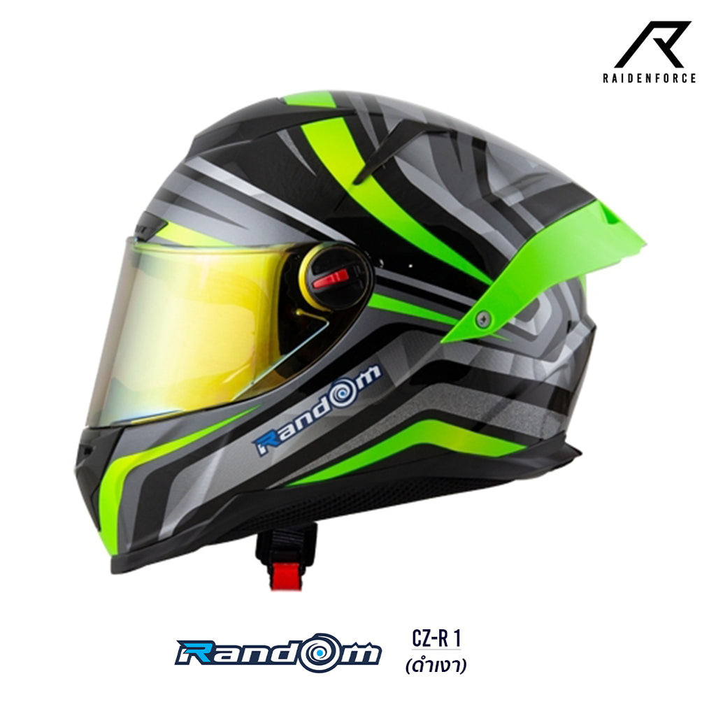 หมวกกันน็อค RANDOM HELMET CZ-R 1.ดำเงา | Shopee Thailand