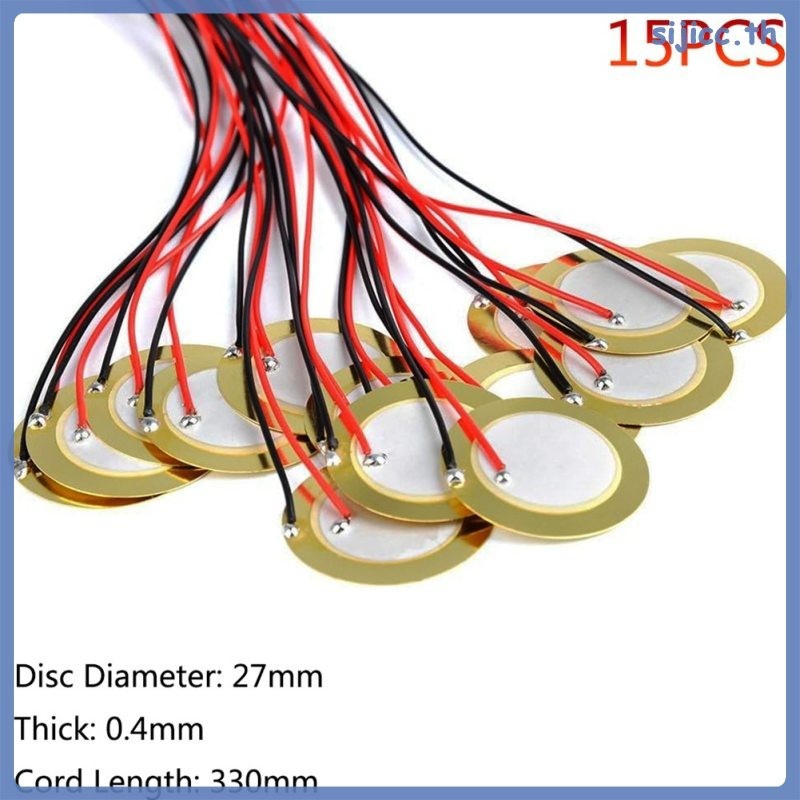 Acoustic Pickup Transducer ไมโครโฟนกีตาร ์ อุปกรณ ์ เสริม Piezo Disc Piezoelectric Pickups เครื ...