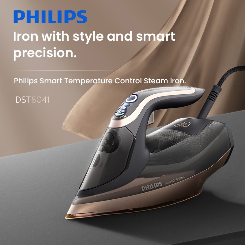 Philips Smart Temperature Control Steam lron DST88041 | Shopee Thailand