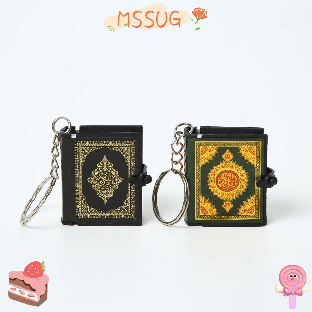 Mssug พวงกุญแจ Pendent, Creative Mini Ark Quran หนังสือเครื่องประดับทาง ...