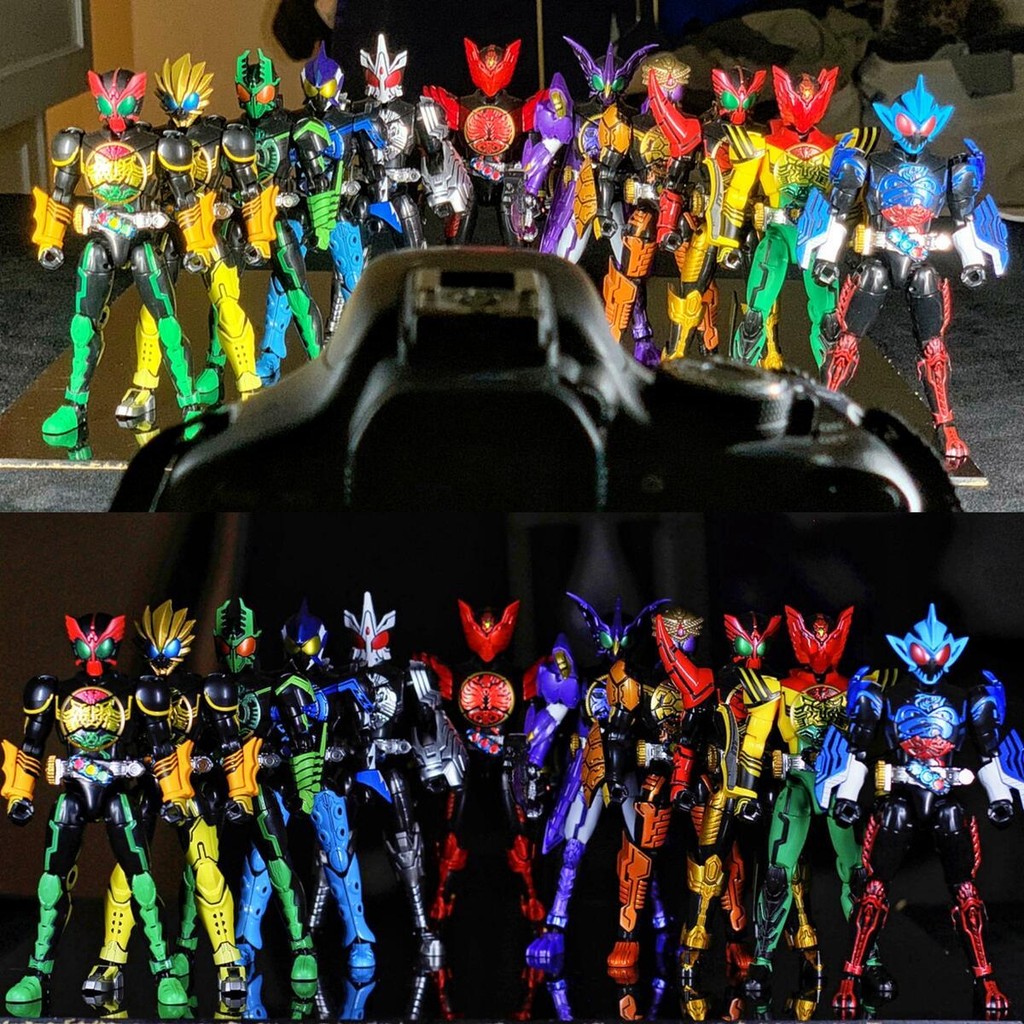 Bandai Kamen Rider Oz Shiwan PB Layer ชุดเคลื่อนไหว OOO ไดโนเสาร์กลุ่ม ...