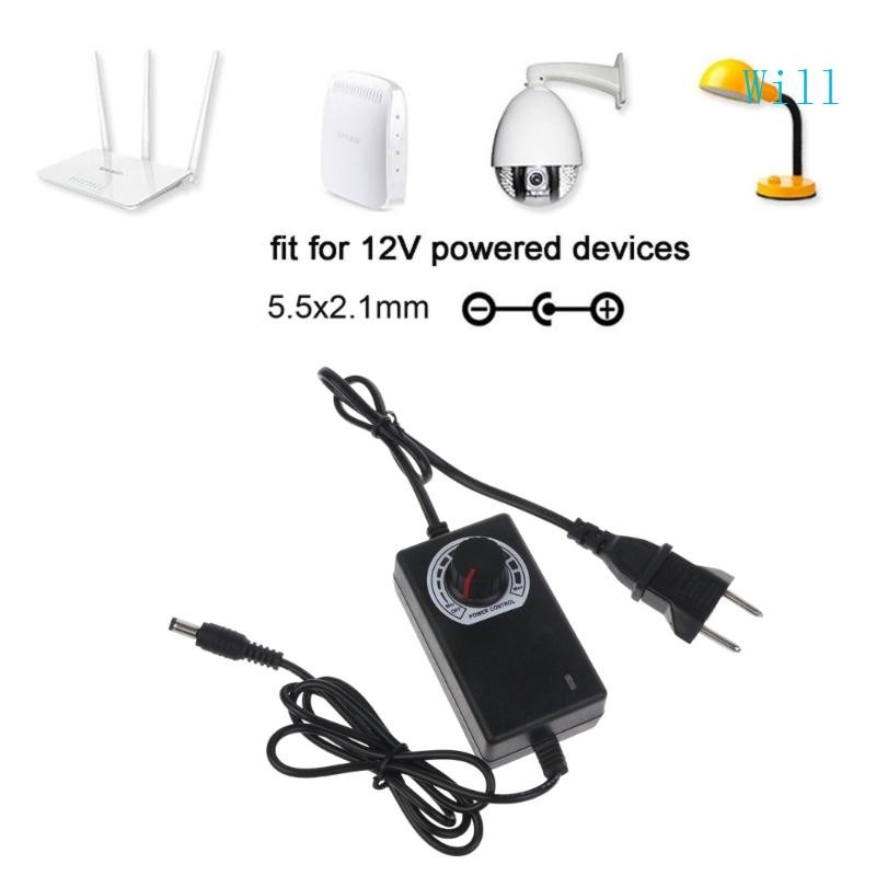 จะ Universal AC100-240V อะแดปเตอร์จ่ายไฟแบบปรับได้ AC เป็น DC 4V-12V 2A ...