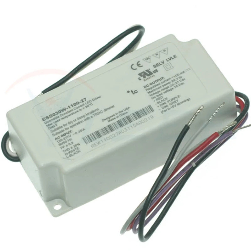 หรี่แสงได้คงที่ LED Driver สําหรับ ERP Power LLC ESS030W-1100-27 20-27V ...