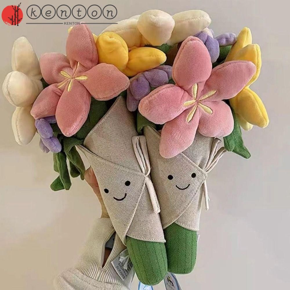 Kenton Tulip Potted Plush ของเล่น, PP ผ้าฝ้ายตลกมือถือดอกไม้, บริเทนถือ ...