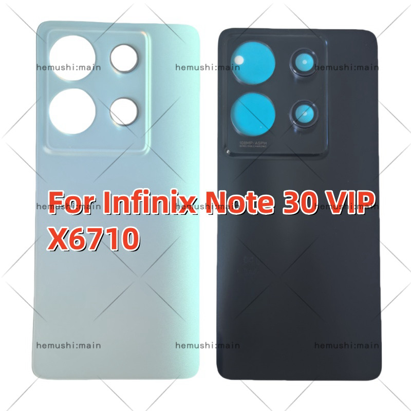 ฝาหลังแบตเตอรี่กระจกสําหรับ Infinix Note 30 VIP X6710 กระจกด้านหลัง ...