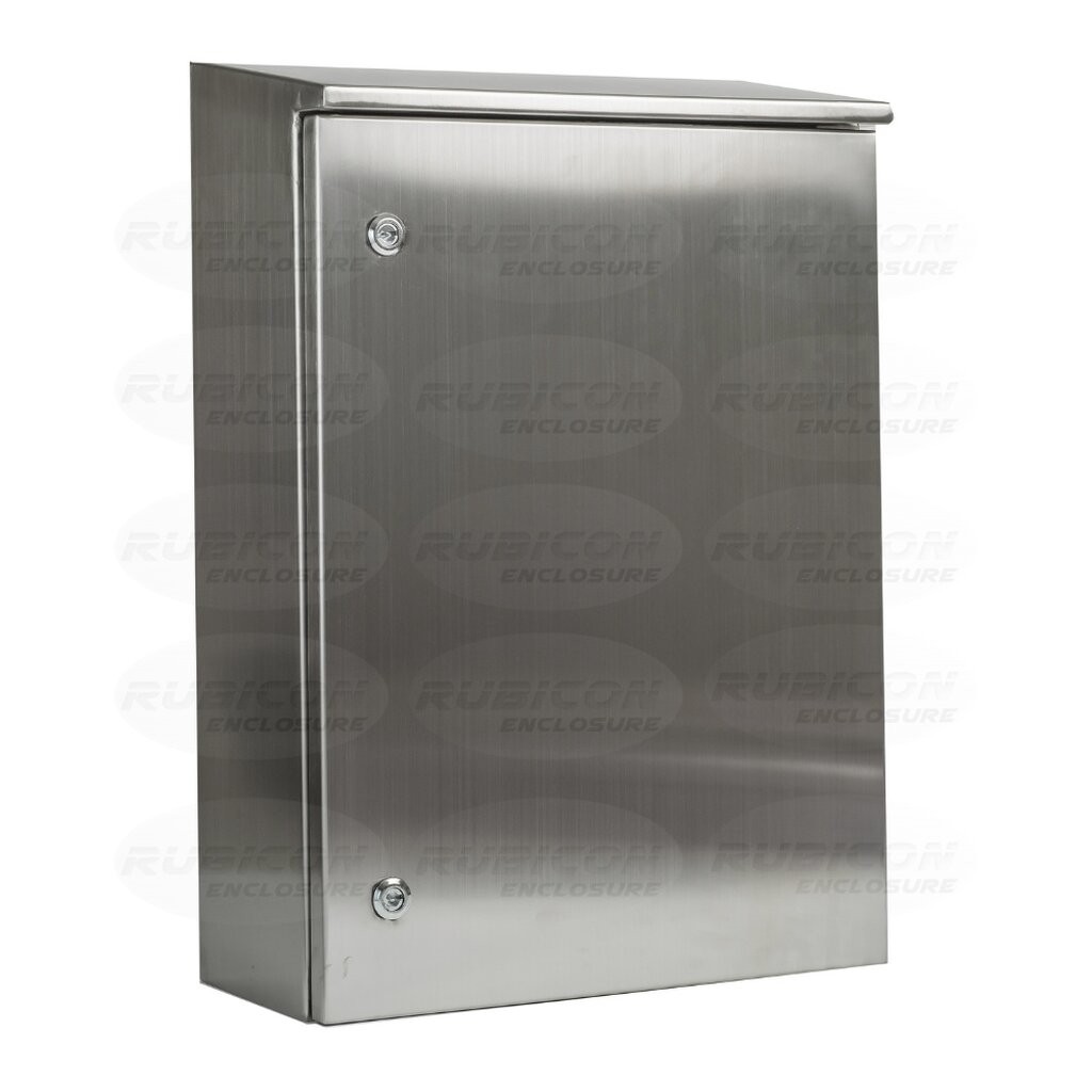 RBNS-09 ตู้คอนโทรลสแตนเลส ฝา 1 ชั้น มีหลังคาสโลป Size : W450 x H600 x ...
