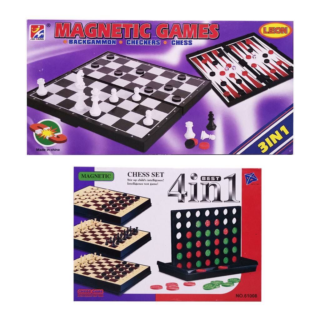 Game Board Magnetic Chess Checker เกมกระดานหมากรุก หมากฮอส เกมพกพาแบบ ...