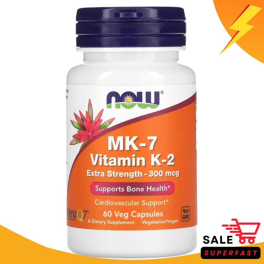 NEW LOT! Exp.08/2026 ส่งไว! ลอตใหม่! NOW Foods, MK-7 Vitamin K-2, Extra ...