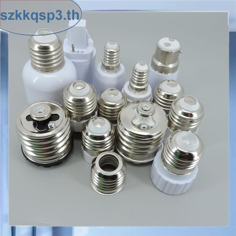 2pcs ฐานโคมไฟ AC E27 GU10 G9 E12 B22 MR16 ถึง E27 E40 E14 ซ ็ อกเก ็ ต LED หลอดไฟผู ้ ถือ ...