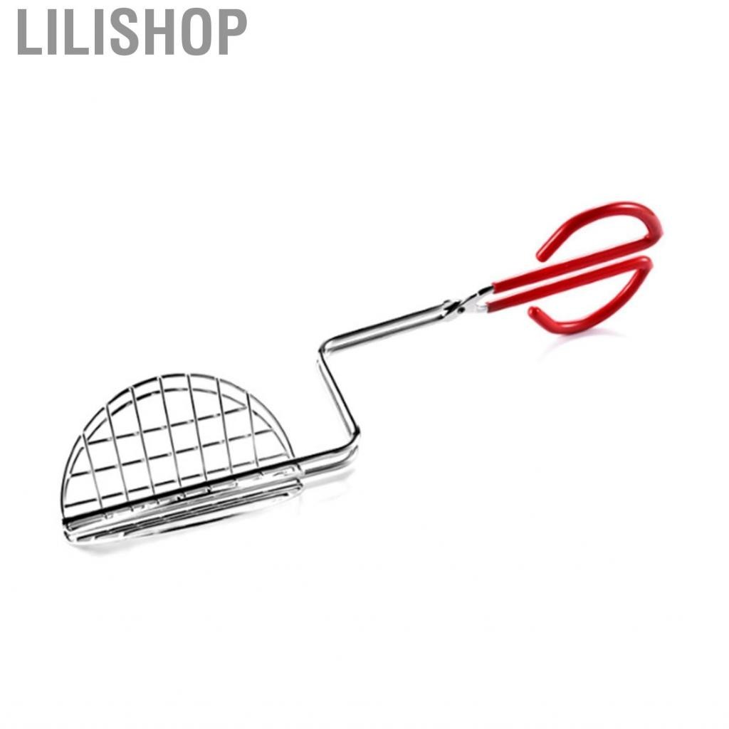 Lilishop Taco Shell Tong with Long Handle Stainless Steel Press Clip ...