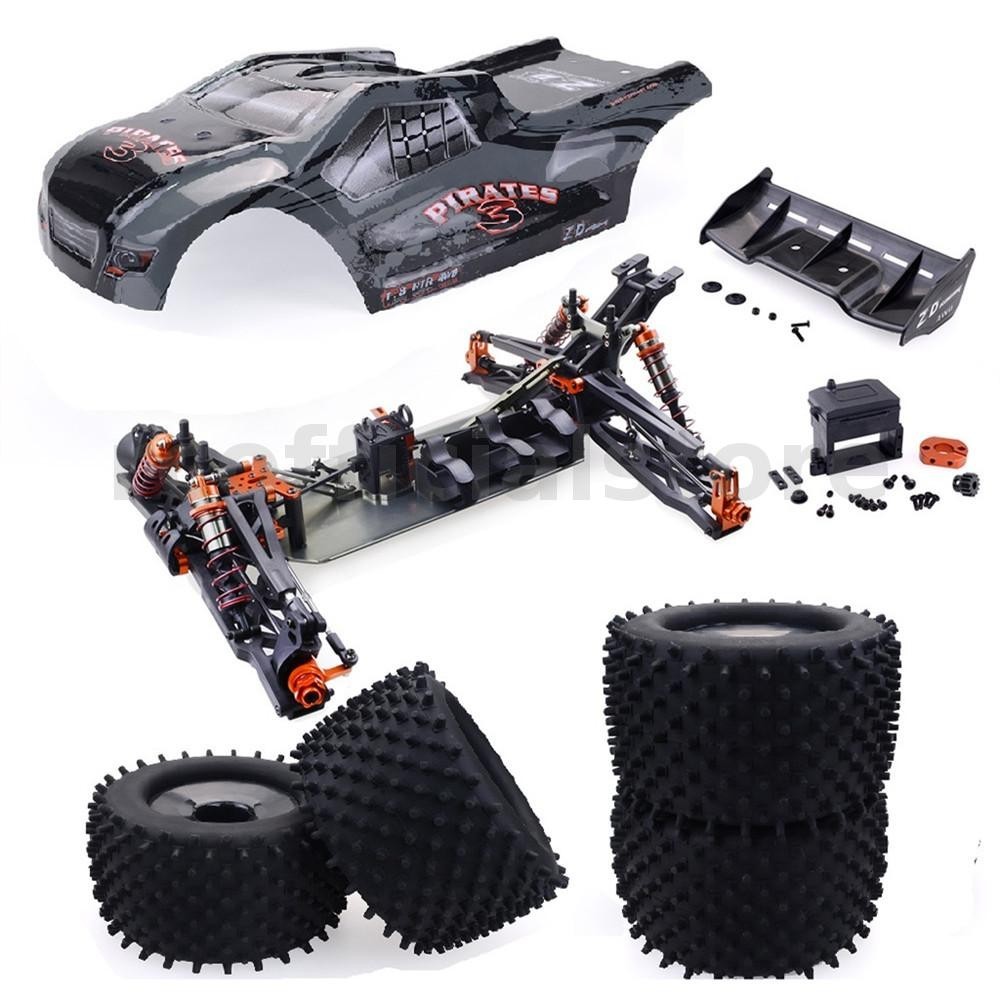 Zd Racing 9021 V3 1/8 4WD 80km/h Brushless RC กรอบรูปรถชุดไม ่ มีชิ ้ ...