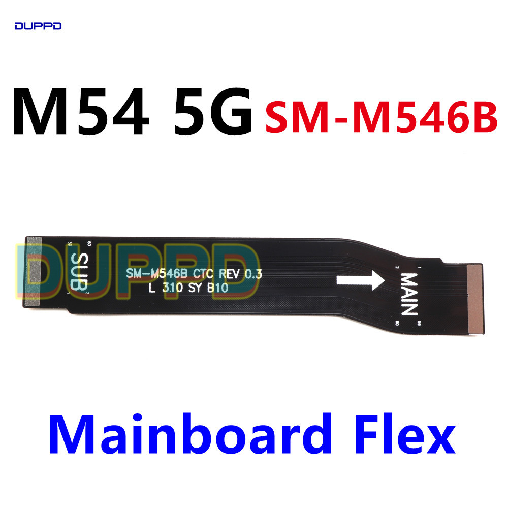 สําหรับ Samsung Galaxy M54 5G M546 M546B เมนบอร์ดหลัก Flex Cable Connector บอร์ด USB ริบบิ้น ...