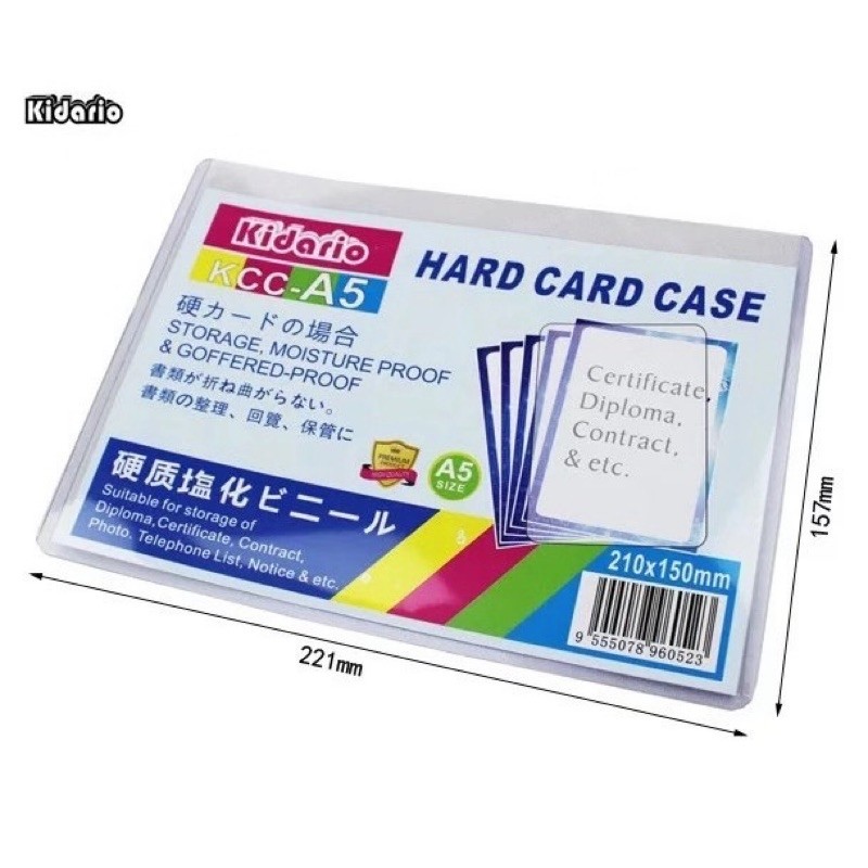 A5/a4/a3 Kidario กล่องใส่ฮาร์ดใสใสใน SG | Shopee Thailand