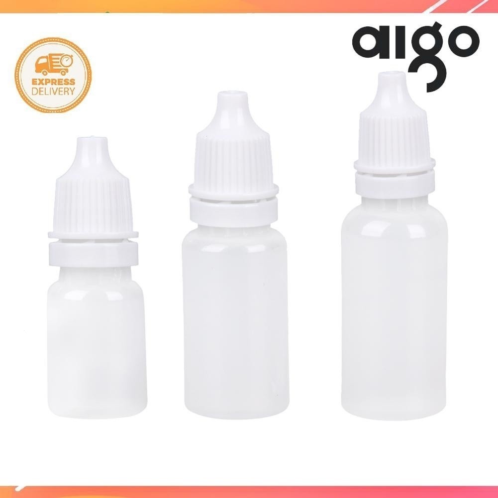 ↂ[low$] 50 ชิ้น 5/10/15ml Squeezable Empty Eye Drop Bottle สีขาว ...