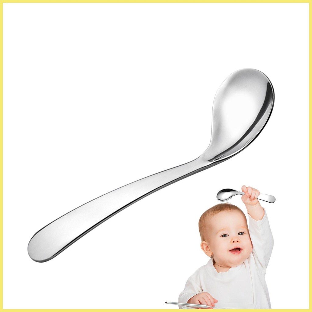 Baby First Spoon First Stage Self-Feeding เด็กช้อนลื่นอุปกรณ์ให้อาหาร ...