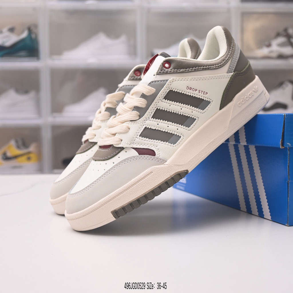 รองเท้าผ้าใบ Adidas drop step XL Classic สำหรับผู้ชายและผู้หญิง รองเท้า ...