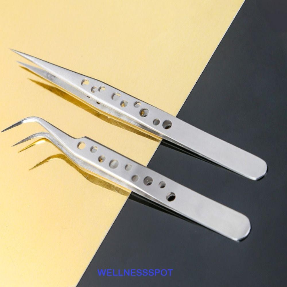 Wellnessspot Electronics แหนบอุตสาหกรรม, Precision Curved Straight Tip ...