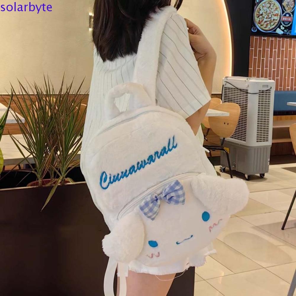 Solarbyte กระเป๋าเป้สะพายหลังสีชมพู Melody, Kawaii Cinnamoroll Kuromi กระเป๋านักเรียน, Creative ...