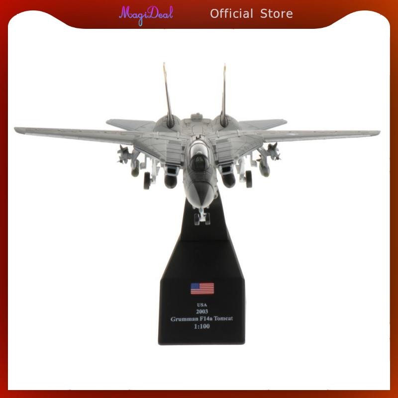 Magideal 1:100 Scale F-14 Fighter Plane Model Diecast Plane Model with ...
