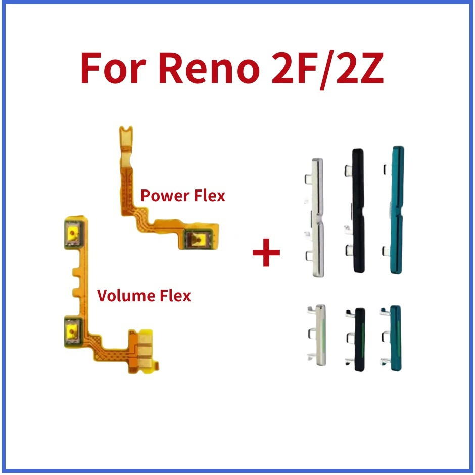 ใหม่เปิดปิดระดับเสียง Flex Cable สําหรับ OPPO Reno 2F 2 F Power Volume ...