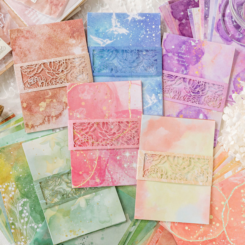Kowei 20 ชิ้น [ชุดผสมสี] ใหม่ศิลปะคู่มือวัสดุกระดาษสีขาวกระดาษคราฟท์ ...