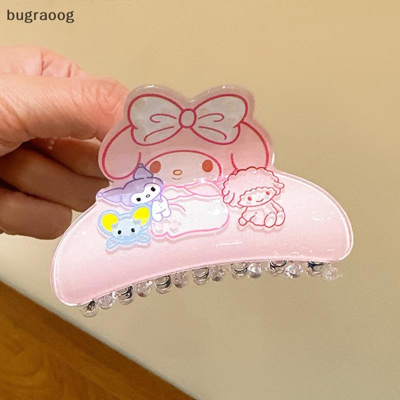 Bug Sanrio อะคริลิคผม Claw คลิป Hello Kitty Cinnamoroll Kuromi ผมคว้า ...