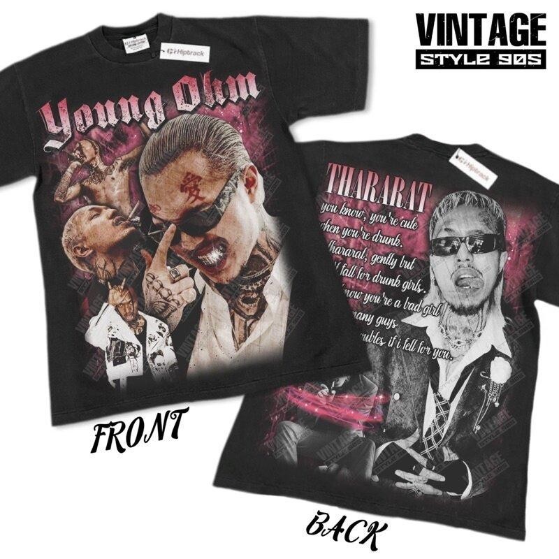 【Hiptrack tshirt】Bootleg T-Shirtเสื้อยืดผ้าฝ้าย เสื้อวง ยังโอม YoungOhm ...
