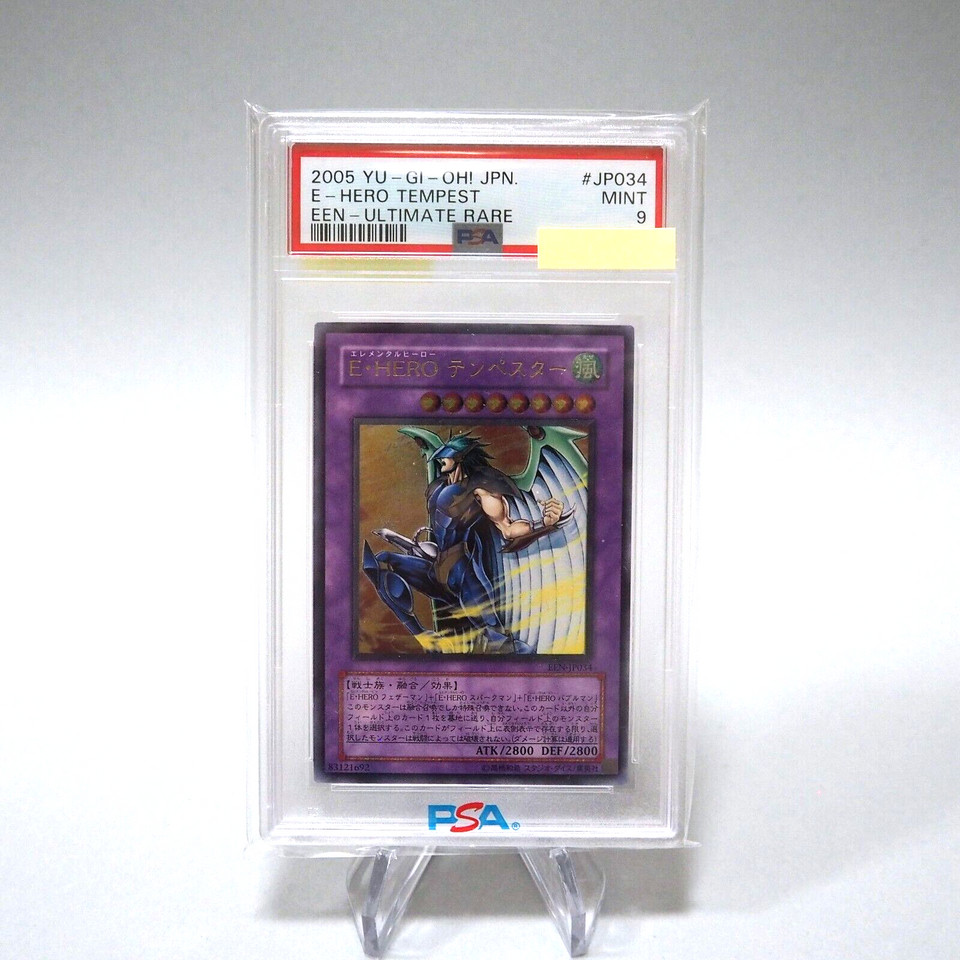 Yu-Gi-Oh PSA9 MINT Elemental HERO Tempest EEN-JP034 Ultimate Japanese PS92 | Shopee Thailand