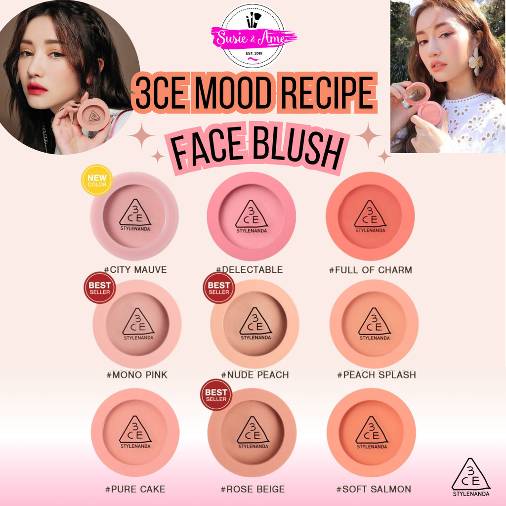 3CE MOOD RECIPE FACE BLUSH ทรีซีอี มู้ด เรซิพี เฟซ บลัช เครื่องสำอาง ...