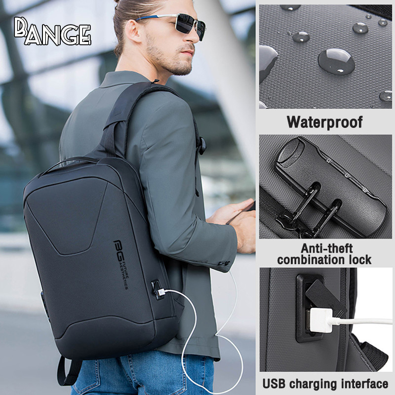 Bange Business Travel Anti Theft Waterproof Men 'S Laptop Backpack ...