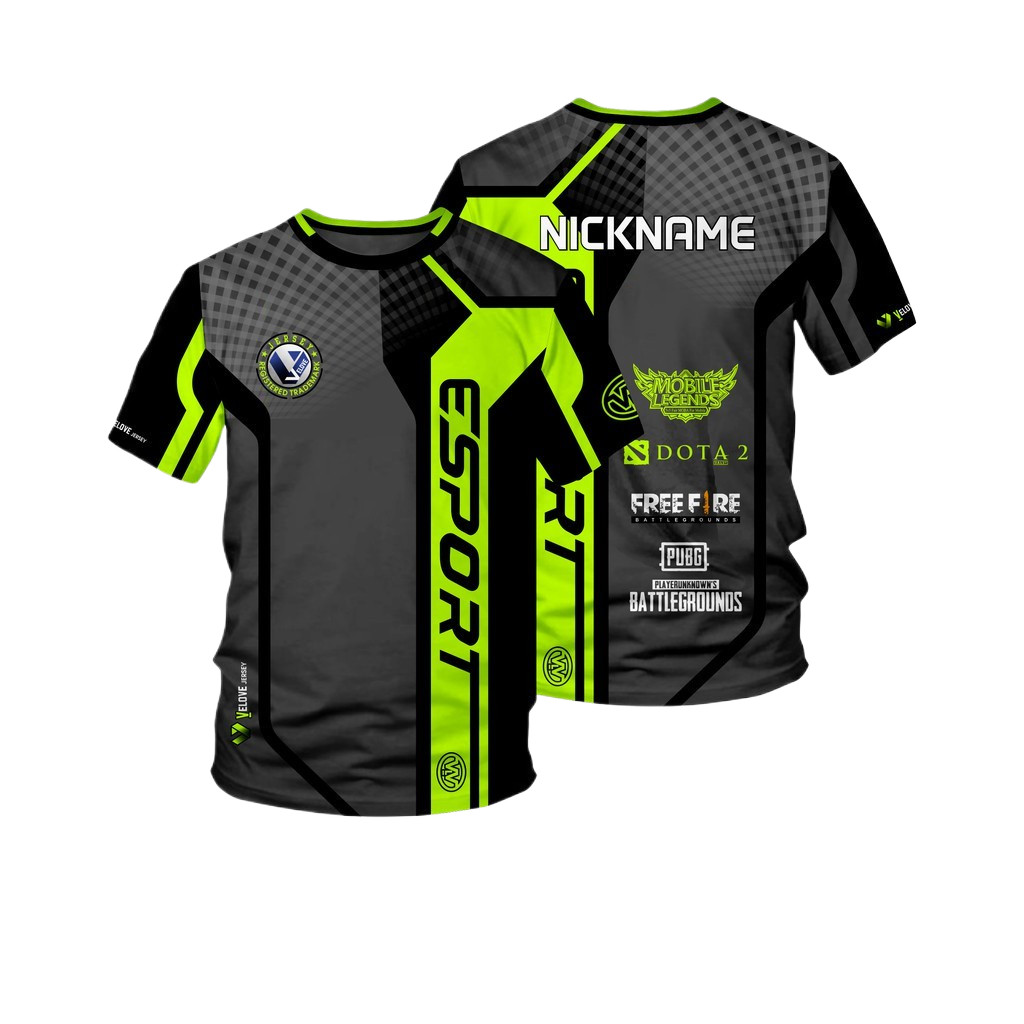 เสื ้ อยืด JERSEY ESPORTS GAMING,Fullprinting Mens / GAMING FREE FIRE ...