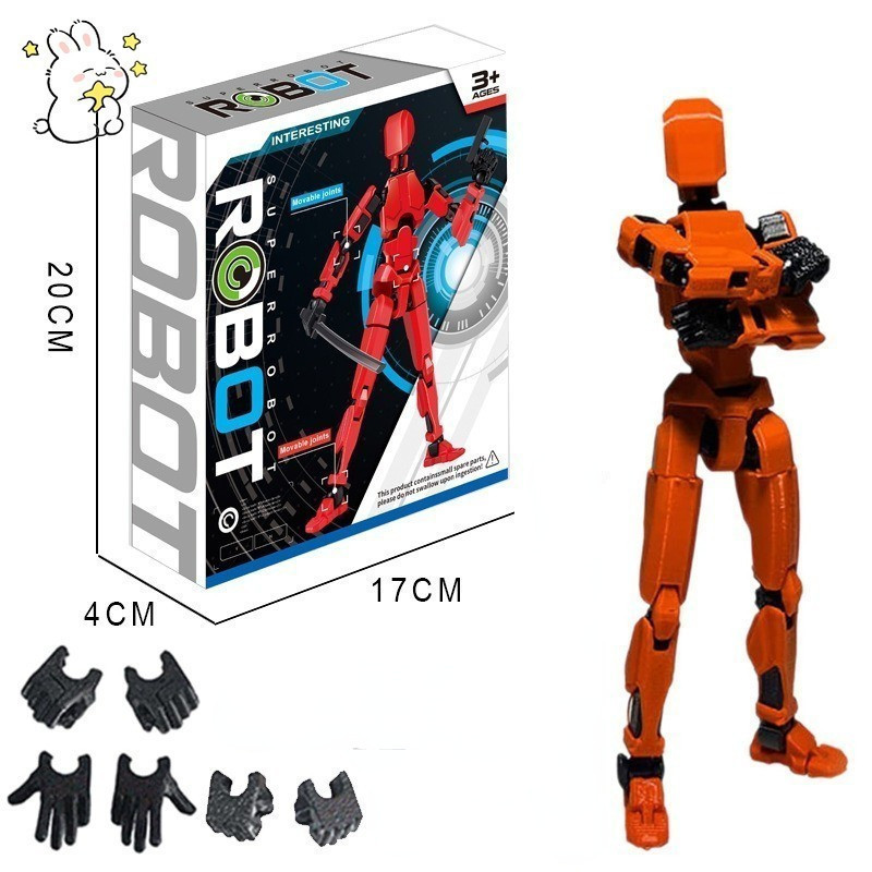 Dummy 3D การพิมพ์ Multi-Joint Action Figure Lucky 13 ของเล่น Benefit ...